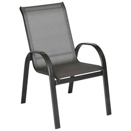 Merxx Gartensessel &raquo;Amalfi&laquo; 2 Stk. tlg. 2er Set grau Polyester, B/H/T: 56cm x 97cm x 76cm