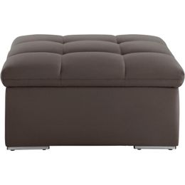 DOMO collection Sitzhocker &raquo;Lagoa moderne Steppung im Sitz, elegant und zeitlos, B/T 87/87cm&laquo; in gro&szlig;er Farbauswahl grau B/H/T: 87cm x 40cm x 87cm, 