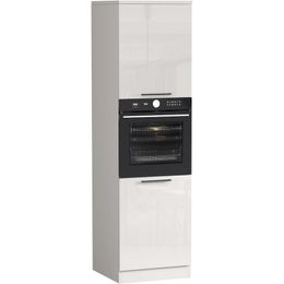 KOCHSTATION Backofenumbauschrank &raquo;Luna, Backofenschrank, Backofen-Hochschrank, Made in Italy&laquo; B/T/H: 60&times;60&times;214,5 cm, Oberplatte mit 25 mm St&auml;rke 