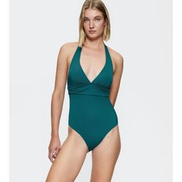 Triumph Damen Badeanzug &raquo;Summer Mix & Match&laquo; Neckholder zum Binden, tiefer V-Ausschnitt gr&uuml;n 38, Cup C