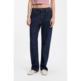 Hugo Damen Hugo Straight-Jeans &raquo;Elyah&laquo; mit extra L&auml;nge, Mid Rise blau 29, L&auml;nge 34