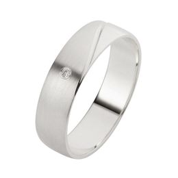 Firetti Unisex Trauring &raquo;Schmuck Geschenk Gold Hochzeit Ehering Trauring "LIEBE"&laquo; Made in Germany, wahlweise mit oder ohne Brillant wei&szlig; 23, SI = 