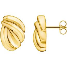 Thomas Sabo Damen Thomas Sabo Paar Ohrstecker &raquo;Organische Formen Ohrstecker gedreht&laquo; gold Silber 925 (recycelt)