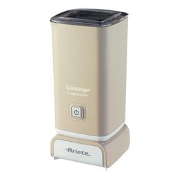 Ariete Milchaufsch&auml;umer &raquo;Vintage 2878&laquo; 500 W mechanisches System - Heizplatte Antihaftbeschichtung, leicht zu reinigen und kein Anbrennen der Milch beige 