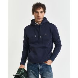 Gant Herren Hoodie &raquo;REG SHIELD HOODIE&laquo;, mit Logostickerei auf der Brust blau M