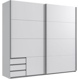 wimex Schwebet&uuml;renschrank &raquo;Emden&laquo; Mit Au&szlig;enschubk&auml;sten wei&szlig; Holzwerkstoff B/H/T: 225cm x 210cm x 64cm, Schubladen: 3 Stk. T&uuml;ren: 2 Stk.