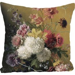 queence Dekokissen &raquo;Blumenstrau&szlig;&laquo; Kissenh&uuml;lle ohne F&uuml;llung, 1 St&uuml;ck bunt Polyester B/L: 40cm x 40cm, 1 Stk.