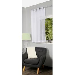 Vorhang &raquo;DOLLY&laquo; &Ouml;sen 1 Stk. tlg. &Ouml;senschal DOLLY wei&szlig; Voile, Polyester 145cm, &Ouml;sen, 140cm