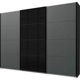 wimex Schwebet&uuml;renschrank &raquo;Ernesto&laquo; mit farbigen Glaselementen grau Holzwerkstoff B/H/T: 270cm x 208cm x 65cm, T&uuml;ren: 3 Stk.
