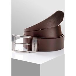 Tom Tailor Damen Tom Tailor Lederg&uuml;rtel &raquo;TTTOM&laquo; 4 cm breiter Herreng&uuml;rtel, Casual und Jeans Look braun 115