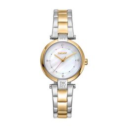 DKNY Damen DKNY Quarzuhr &raquo;Essential Mini&laquo; Armbanduhr, Damenuhr, Edelstahlarmband, analog gold Einheitsgr&ouml;&szlig;e