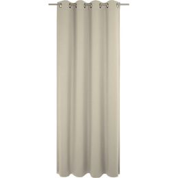 Adam Vorhang &raquo;Uni Collection&laquo; &Ouml;sen 1 Stk. tlg. aus 100% Bio-Baumwolle beige Baumwolle (Bio-Baumwolle) 225cm, &Ouml;sen, 145cm
