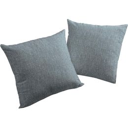 WIRTH Dekokissen &raquo;Torbole&laquo; blau Obermaterial: 90% Polyester, 10% Baumwolle B/L: 40cm x 40cm, 2 Stk.