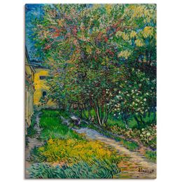 Artland Leinwandbild &raquo;Der Garten vom St. Paul Krankenhaus&laquo; Garten 1 Stk. tlg. auf Holzrahmen gespannt gr&uuml;n Leinwand B/H/T: 45cm x 60cm, Leinwandbild Garten 