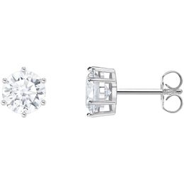 Thomas Sabo Damen Thomas Sabo Paar Ohrstecker &raquo;Schmuck Silber 925 Ohrringe Solit&auml;r&laquo; mit Zirkonia (synth.) silber 7mm, Silber 925 (recycelt)