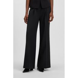 BOSS Orange Damen BOSS Orange Anzughose &raquo;Tiwi Premium Damenmode&laquo; Wide Leg mit B&uuml;gelfalte schwarz 46, N-Gr
