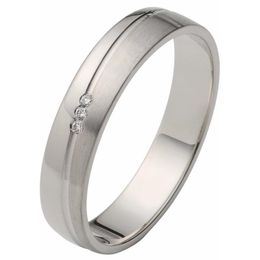 Firetti Unisex Trauring &raquo;Schmuck Geschenk Gold 375 Hochzeit Ehering "LIEBE"&laquo; Made in Germany, wahlweise mit oder ohne Brillanten wei&szlig; 23, 0,02 SI = 