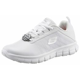 Skechers Damen Berufsschuh &raquo;Sure Track Erath Schn&uuml;rschuh&laquo; Schn&uuml;rschuh f&uuml;r Gastronomie,Pflege mit rutschhemmender Laufsohle wei&szlig; 40