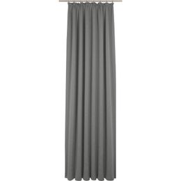 Adam Vorhang &raquo;Uni Collection light&laquo; Kr&auml;uselband 1 Stk. tlg. aus 100% Bio-Baumwolle grau Baumwolle (Bio-Baumwolle) 145cm, Kr&auml;uselband, 145cm