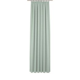 WIRTH Vorhang &raquo;Berwick&laquo; Kr&auml;uselband 1 Stk. tlg. gr&uuml;n Jacquard, Baumwolle, Polyester 145cm, Kr&auml;uselband, 132cm