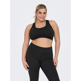 Only Play Damen Only Play Sport-BH &raquo;ONPDAISY-2 SEAM BRA CUR NOOS&laquo; Slim Fit, aus Polyamid und Elasthan, mit Jersey-Obermaterial schwarz 40/42, N-Gr