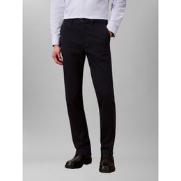 Calvin Klein Herren Chinohose &raquo;SLM CTTN STRTCH CHN&laquo; Mit G&uuml;rtelschlaufen schwarz 30, L&auml;nge 30