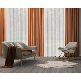 WIRTH Vorhang &raquo;Dim out&laquo; Multifunktionsband 1 Stk. tlg. orange Jacquard, Polyester 145cm, Multifunktionsband, 142cm