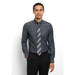 OLYMP Herren OLYMP Langarmhemd &raquo;Level 5&laquo; Businesshemd, body fit, Royal-Kentkragen, unifarben 44, N-Gr