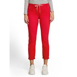 Tom Tailor Damen Tom Tailor 7/8-Hose &raquo;Tom Tailor Tapered&laquo; mit Bindeband am B&uuml;ndchen rot 36, L&auml;nge 30