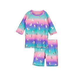 Blue Seven M&auml;dchen Shirt & Shorts Set, 2 Beach-Set f&uuml;r den Strandurlaub bunt 116 (122)