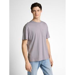 Tom Tailor Denim Herren Tom Tailor Denim T-Shirt mit Brust Tasche grau M