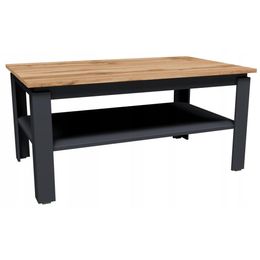 Couchtish, Anthrazit, Eiche Wotan, Holzwerkstoff, 90x43x55 cm, Wohnzimmer, Wohnzimmertische, Couchtische