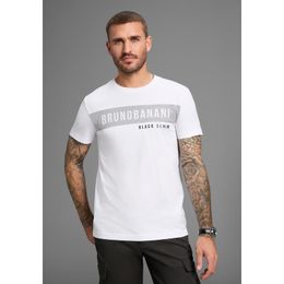 Bruno Banani Herren T-Shirt kurz&auml;rmelig, schmal geschnitten, Rundhalsausschnitt wei&szlig; XXL (60/62)