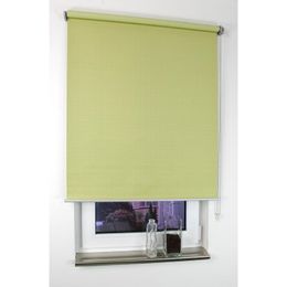Liedeco Seitenzugrollo &raquo;Struktur&laquo; verdunkelnd energiesparend mit Bohren Uni, im Festma&szlig; gr&uuml;n Polyester 175cm, 62cm