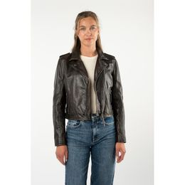 Mauritius Damen Lederjacke &raquo;MWKatica&laquo; mit Reverskragen, Vintage-Optik braun S (36) Trachtenmode