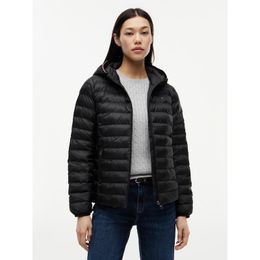 Tommy Hilfiger Damen Steppjacke &raquo;LW PADDED GLOBAL STRIPE JACKET&laquo; Global Serie TH WOMEN, mit Kapuze sportive Kapuze mit Global Stripe schwarz XL (42)