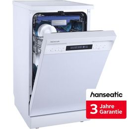 Hanseatic Standgeschirrsp&uuml;ler &raquo;HG4585C107636RW&laquo; 10 Ma&szlig;gedecke inkl. 3 Jahre Herstellergarantie wei&szlig; Startzeitvorwahl und Restlaufzeitanzeige f&uuml;r mehr 