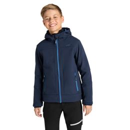 CMP Jungen CMP Softshelljacke &raquo;KID SOFTSHELL JACKET FIX HOOD&laquo; mit Kapuze wasserabweisend, windabweisend, mit Rei&szlig;verschlusstaschen blau 128