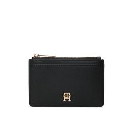 Tommy Hilfiger Unisex Kartenetui &raquo;TH ICON LONG CC HOLDER&laquo; Unisex Minigeldbeutel, Portemonnaie mit Logoschriftzug schwarz Einheitsgr&ouml;&szlig;e