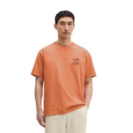 Marc O'Polo Marc O'polo Herren Marc O'Polo T-Shirt loose aus Bio-Baumwolle orange L