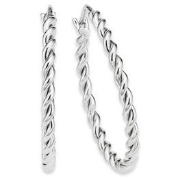 Bruno Banani Damen Paar Creolen &raquo;Schmuck Geschenk Silber 925 Ohrschmuck Ohrringe&laquo; silber 29mm, Silber 925 (Sterlingsilber)
