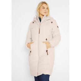 bonprix Damen bonprix Steppmantel &raquo;Steppmantel, 2-in-1 Optik&laquo; 2-in-1 Optik, mit Kapuze und Stehkragen beige 42