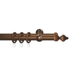 GOOD LIFE Gardinenstange &raquo;Trend&laquo; &Oslash; 28 mm 2 l&auml;ufig-l&auml;ufig Fixma&szlig; braun B/L: 120cm &Oslash; 28mm, 2 l&auml;ufig