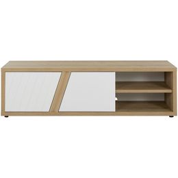 TV-Board &raquo;EPURA&laquo; TV-Board 2 T&uuml;ren wei&szlig; Holzwerkstoff B/H/T: 162cm x 47cm x 40cm, 2 Einlegeboden, Kiefer