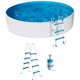my POOL BWT Rundpool 3-tlg., &Oslash;xH: 400x110 cm wei&szlig; &Oslash;/B/H/L: 400cm x Breite x H&ouml;he 110cm x L&auml;nge, 12.000 l