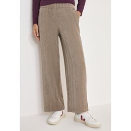 Cecil Damen Stoffhose &raquo;Style Neele&laquo; mit elastischem Bund beige XS (36), L&auml;nge 28
