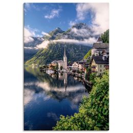 Artland Wandbild &raquo;Sommer in Hallstatt im Salzkammergut&laquo; Gew&auml;sser 1 Stk. tlg. als Alubild, Leinwandbild, Poster, Wandaufkleber in verschied. Gr&ouml;&szlig;en blau 