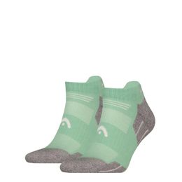 Head Damen Sneakersocken &raquo;Head HIKING ALL CLIMATES SNEAKER 2P&laquo; 2 Paar, mit atmungsaktivem Stoffeinsatz gr&uuml;n 39-42
