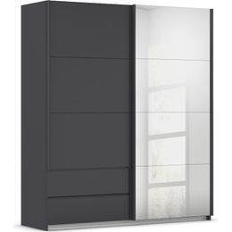 Rauch Schwebet&uuml;renschrank &raquo;Kleiderschrank Schrank Garderobe W&auml;scheschrank ELARA mit Spiegel&laquo; praktische Schubladen optional farblich abgesetzt MADE IN