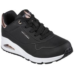 Skechers Damen Sneaker &raquo;UNO GOLDEN AIR&laquo; Freizeitschuh, Halbschuh, Schn&uuml;rschuh mit Metallic-Einsatz schwarz-wei&szlig; 42